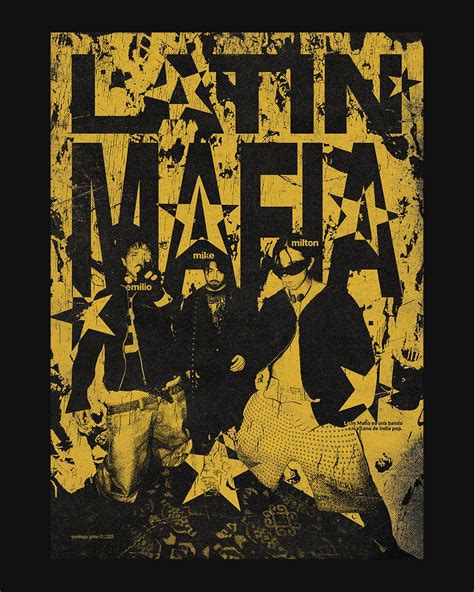 Latin Mafia Poster Amarillo Decoracion Latín Mafia Decoraciones