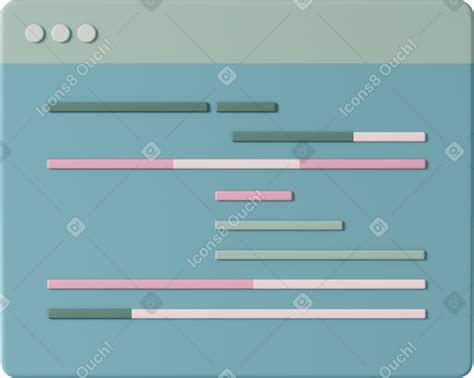 3d Programming Code On Browser Window Png Svg