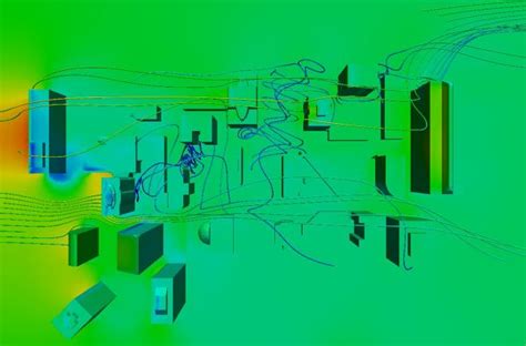 simulating flow around city buildings with openfoam cfd simulations