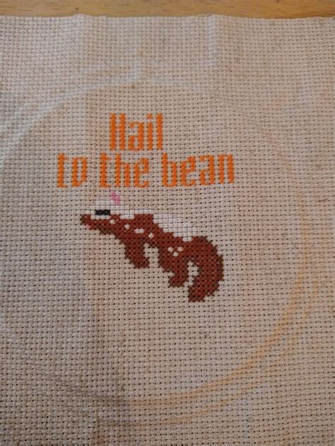 Uiuc Related Cross Stitches Featuring Pinto Bean R Uiuc