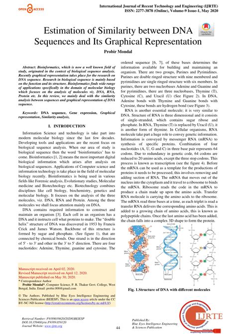 pdf estimation of similarity between dna sequences and its graphical