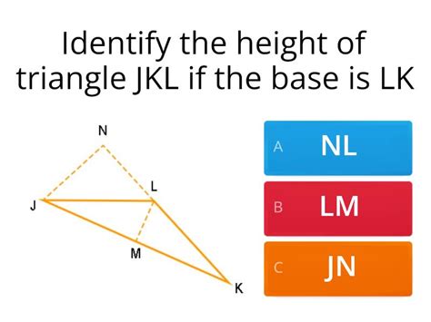 Base And Height Of A Triangle Quiz