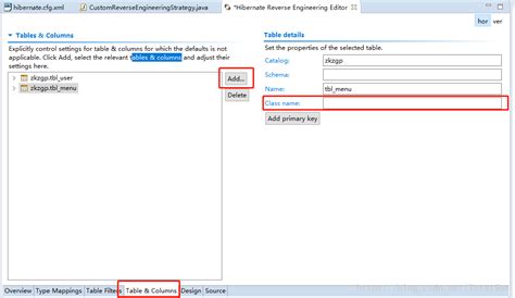 hibernate逆向工程遇到的问题总结 org hibernate cfg reveng reverseengineeringstrateg