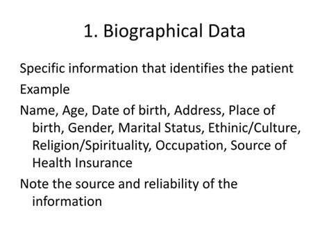 Subjective Data In Healthcare Assessment Ppt