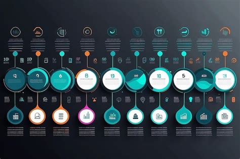 Premium Photo Business Data Visualization Timeline Infographic Icons Designed For Abstract