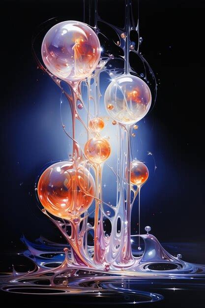 Premium Ai Image Overlapping Spheres And Ellipses In Space Radiant Starlight White