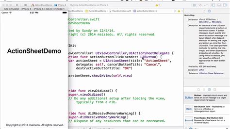 iOS开发玩转界面 UIKit UIActionSheet YouTube