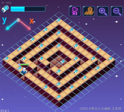 Icode国际青少年编程竞赛 Python 4级训练场 嵌套for循环练习2icode简单嵌套循环 Csdn博客