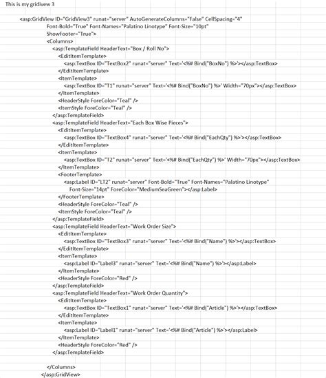 gridview doubts microsoft qanda