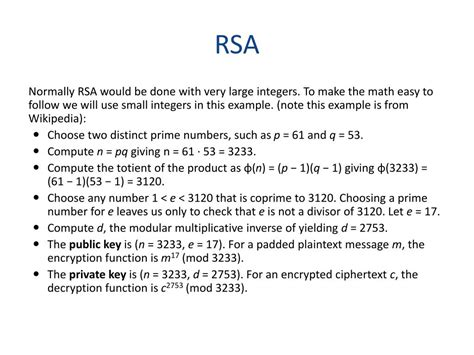PPT Problems With RSA PowerPoint Presentation Free Download ID 3273492