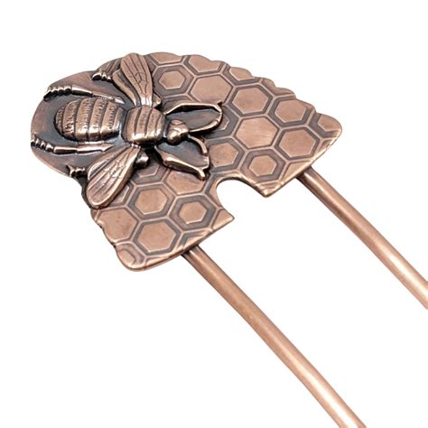 The Really Big Bee Copper Hair Fork Hennessey Jewelry