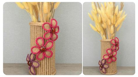 Ваза из Джутового Шпагата своими руками - YouTube