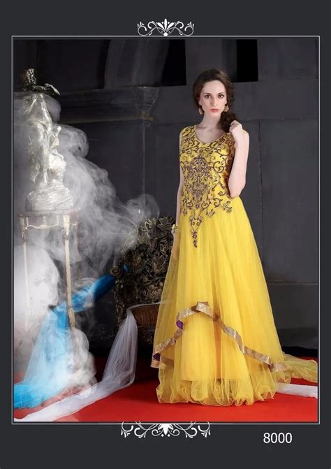 Yellow Evening Gown At Best Price In Surat By Nirmal Creation Id
