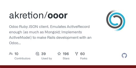 Github Akretion Ooor Odoo Ruby Json Client Emulates Activerecord Enough As Much As Mongoid