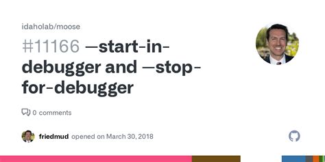 Start In Debugger And Stop For Debugger · Issue 11166 · Idaholab