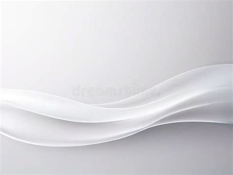 Soft Abstract White Background With Flowing Wave Pattern  Stock Illustration Illustration