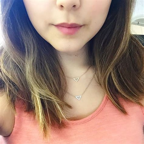 Double Triangles Cross Necklace Arrow Necklace Double Triangle