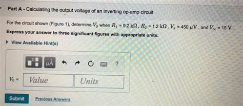 Solved Learning Goal To Analyze Op Circuits That Invert Chegg