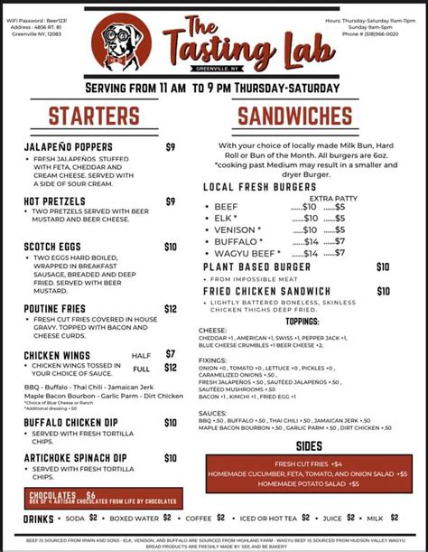 The Tasting Lab Great Northern Catskills Of Greene County