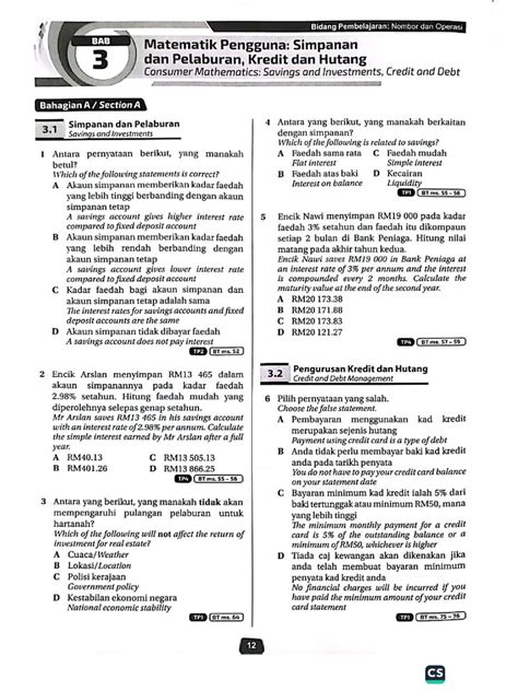 Exc Math F3 Bab 3 Pdf