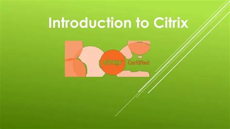 PPT Introduction To Citrix PowerPoint Presentation Free Download ID 10598573