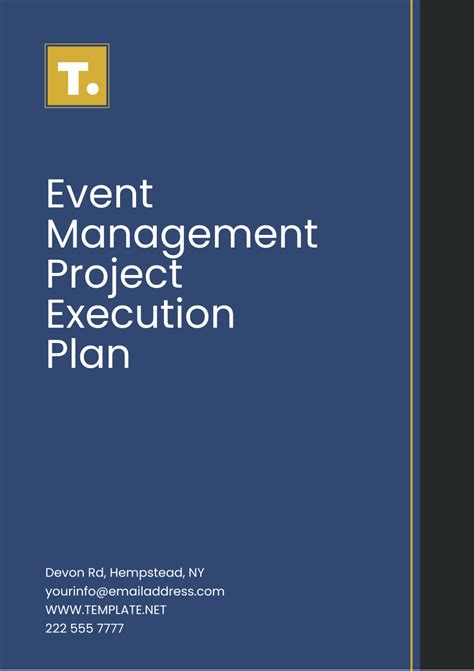 Free Project Execution Plan Templates Editable And Printable