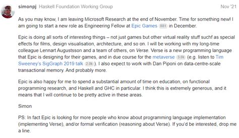 simon peyton jones creator of haskell language describing his