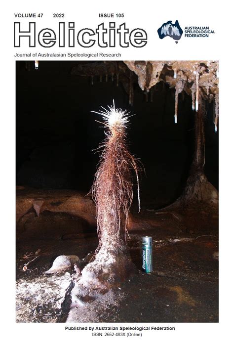 Helictite Contents Of Volume Volume 40 2007 To Volume 49 2024