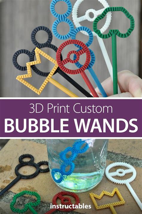 3d Printed Bubble Wands 3d Printing Diy 3d Printing Toys 3d Printed