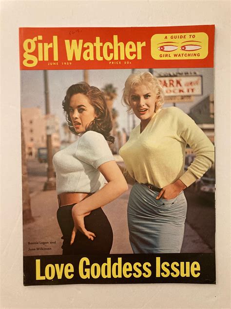 Mature Vintage Pin Up Magazine Girl Watcher Vol Etsy