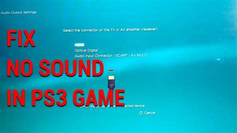 Ps3 Has No Sound