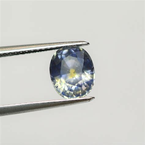 Smoky Oval Sapphire 85x68 This Large Cloudy Blue Gray Corundum With