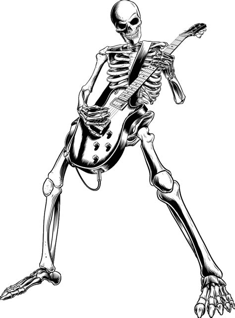 Bass Skeleton Tattoo Skeleton Rock On Tattoo Skeleton Music Tattoo