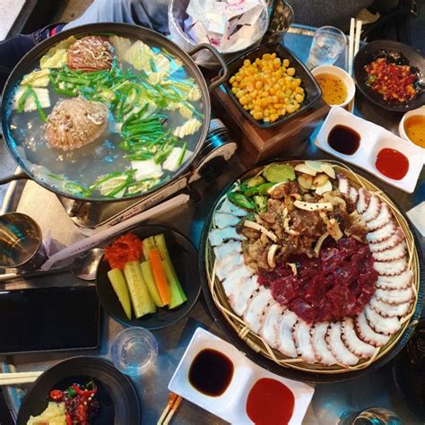 동대구역 맛집 맛깡패야시장 대구 신천동 한우육회삼합 네이버 블로그