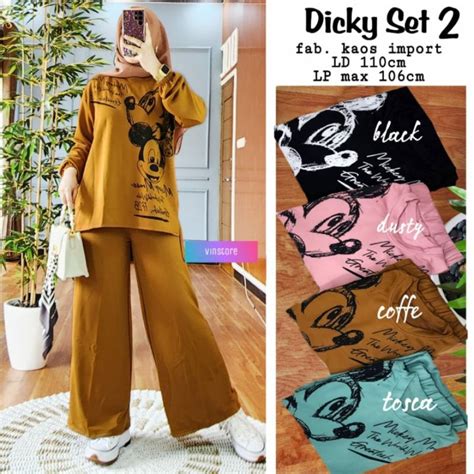 Jual Dicky Set By Vinstore Yuka Set Naraya Jumbo Set Venya Grey
