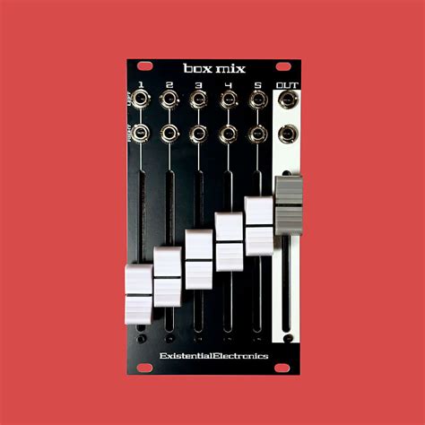 Box Mix Stereo Mixer For Eurorack ExistentialElectronics Reverb