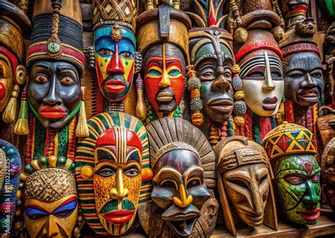 Captivating African Ritual Masks Traditional Ceremonial Tribal Totems