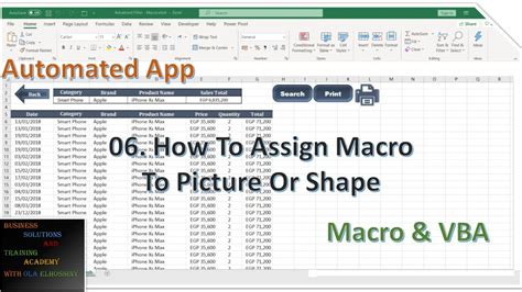 How To Assign Macro To Picture Or Shape Macro And Vba Series Episode 06 Youtube