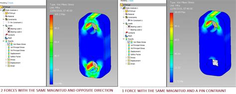 solved fea force vs pin constraint autodesk community