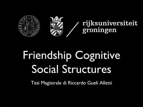 Friendship Cognitive Social Structures Ppt