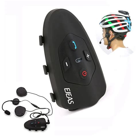 2018 Ejeas New Helmet Bluetooth Headset 2 Rider Cycling Interphone