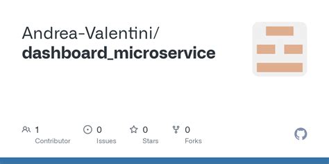 github andrea valentini dashboard microservice