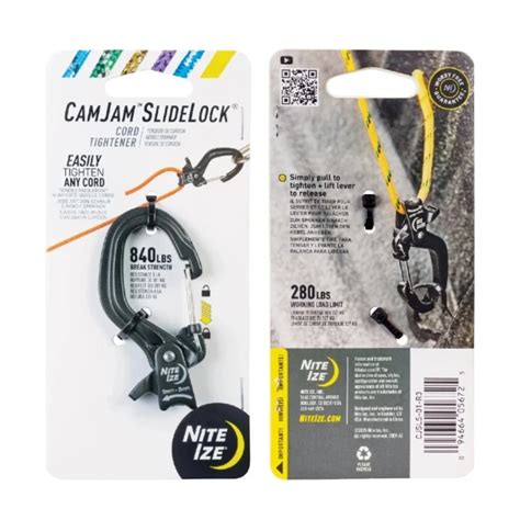 Nite Ize Upínací Karabina Camjam™ Slidelock® Rope Tightener Vel S