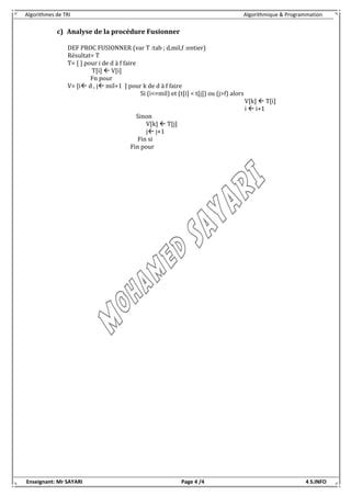 Algorithmes De Tri PDF
