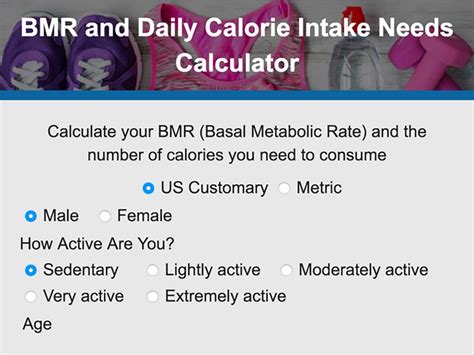 BMR Calculator LoveToKnow