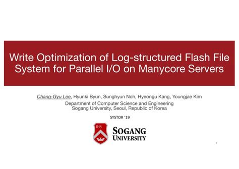 Ppt Write Optimization Of Log Structured Flash File System For