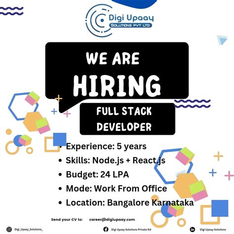 digi upaay solutions pvt ltd on linkedin hiring career developer team bangalorejobs