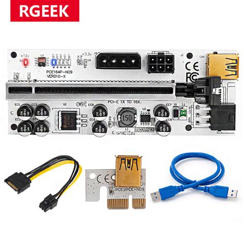 Rgeek Pcie Risers 009s Ver010 V011 Usb 30 Pci E Riser Pci Express 1x
