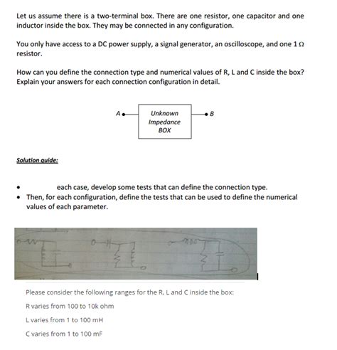 Solved Let Us Assume There Is A Two Terminal Box There Are