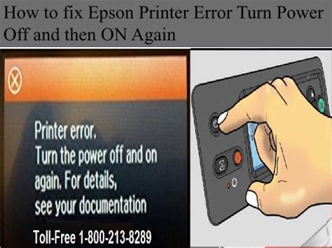 How To Fix Epson Printer Error Turn Power